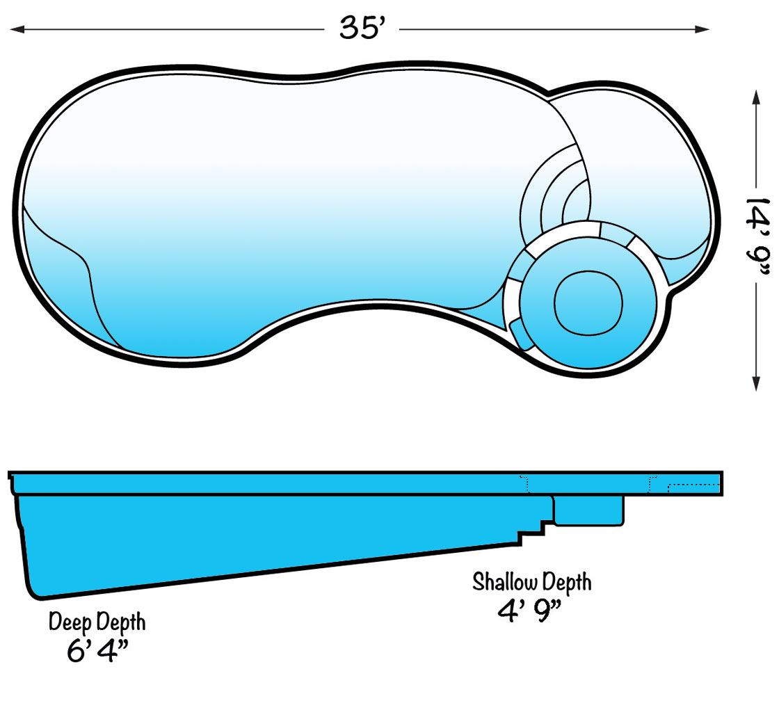 Allure-35'----Specs ⋆ Blue Hawaiian Pools of Michigan