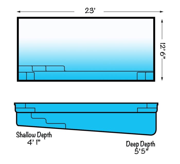 Reflection-23'---Specs ⋆ Blue Hawaiian Pools of Michigan