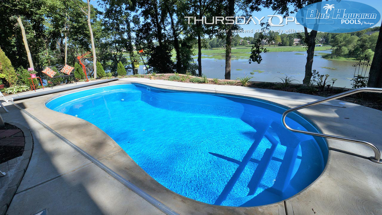 michigan inground pool contractor installation titus pool shell ...