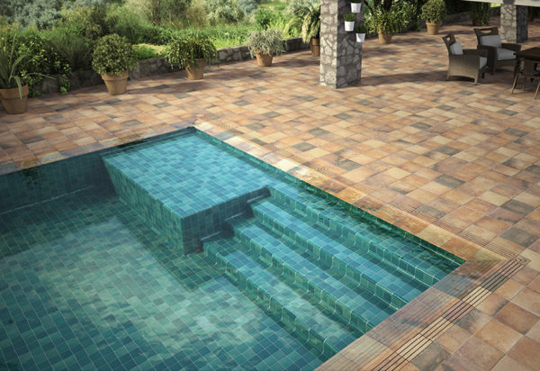 Perimeter Ceramic Tile ⋆ Blue Hawaiian Pools of Michigan